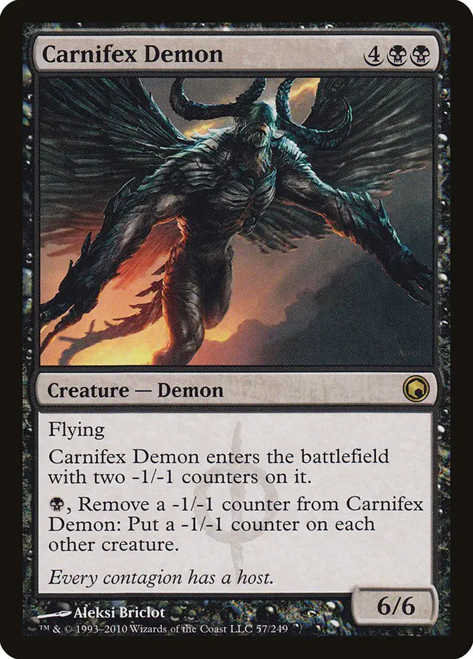 Carnifex Demon • Creature — Phyrexian Demon (Scars of Mirrodin) - MTG ...