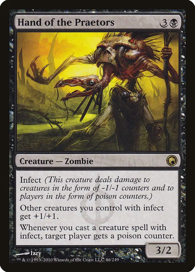 Hand of the Praetors • Creature — Phyrexian Zombie (Scars of Mirrodin ...