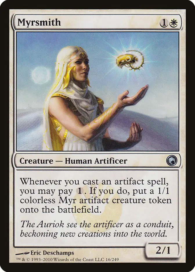 Myrsmith • Creature — Human Artificer (Scars of Mirrodin) - MTG Assist