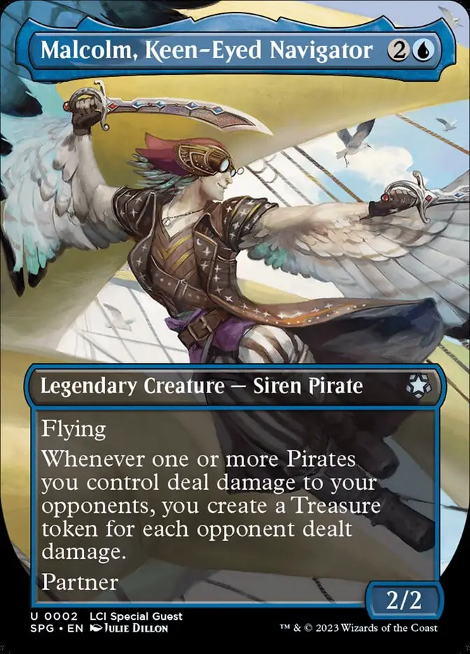 Malcolm, Keen-Eyed Navigator • Legendary Creature — Siren Pirate ...