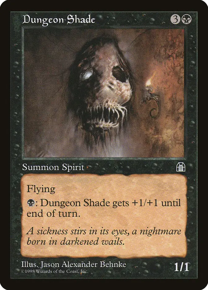 Dungeon Shade • Creature — Shade Spirit (Stronghold) - MTG Assist