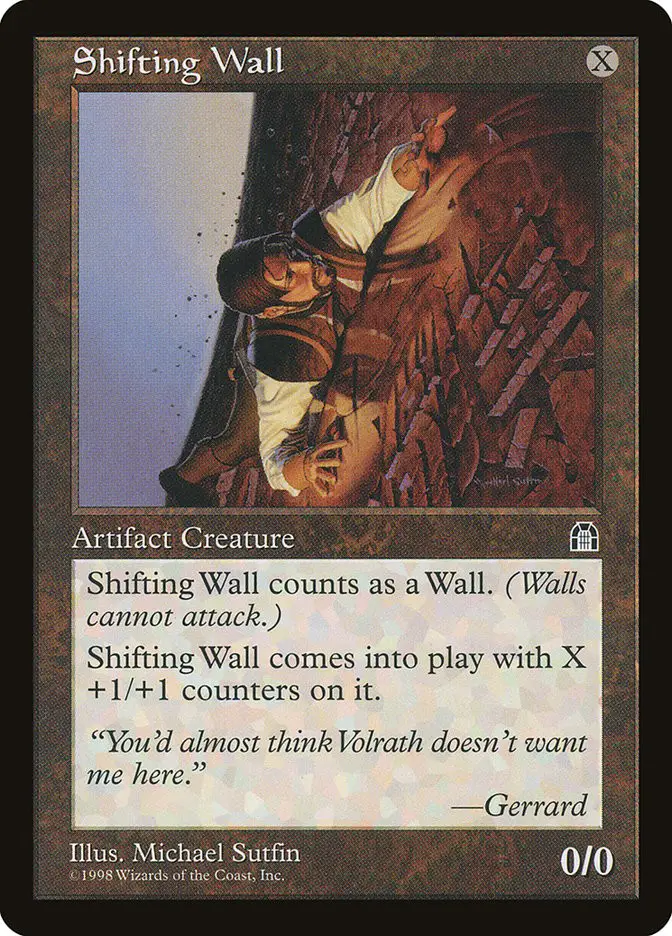 Shifting Wall • Artifact Creature — Wall (Stronghold) - MTG Assist