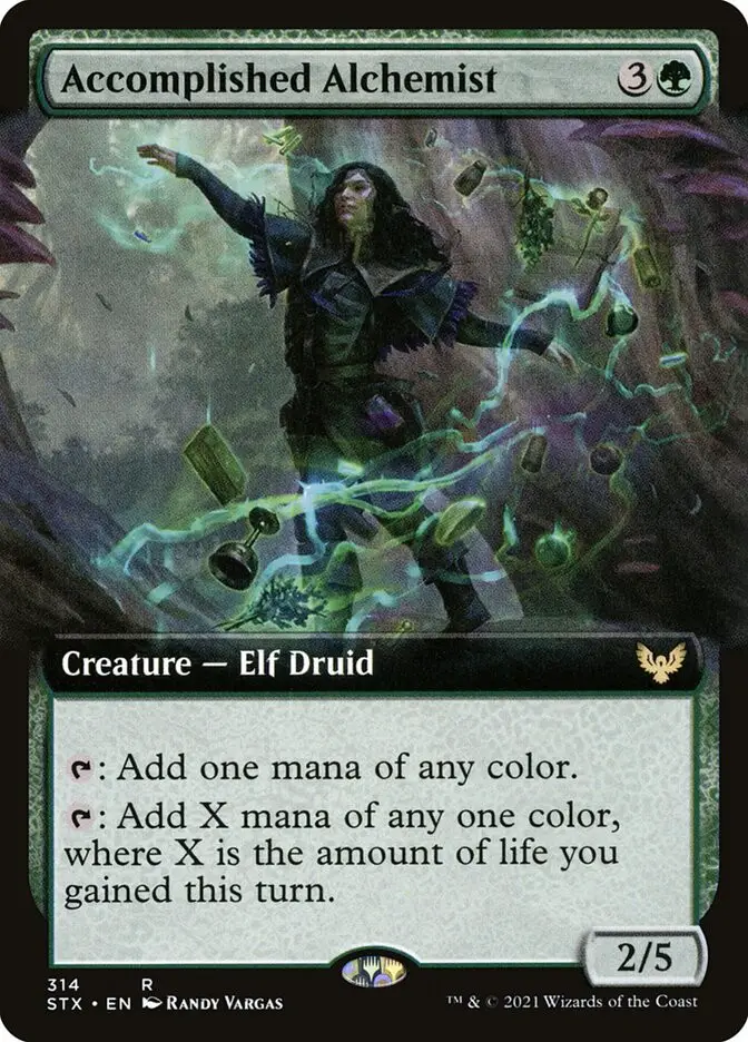 Accomplished Alchemist • Creature — Elf Druid (Strixhaven: School of ...
