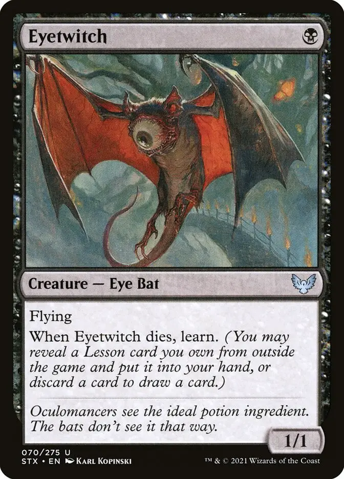 Eyetwitch • Creature — Eye Bat (Strixhaven: School of Mages) - MTG Assist