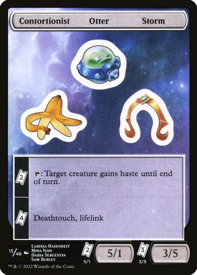 Contortionist Otter Storm • Stickers (Unfinity Sticker Sheets) - MTG Assist