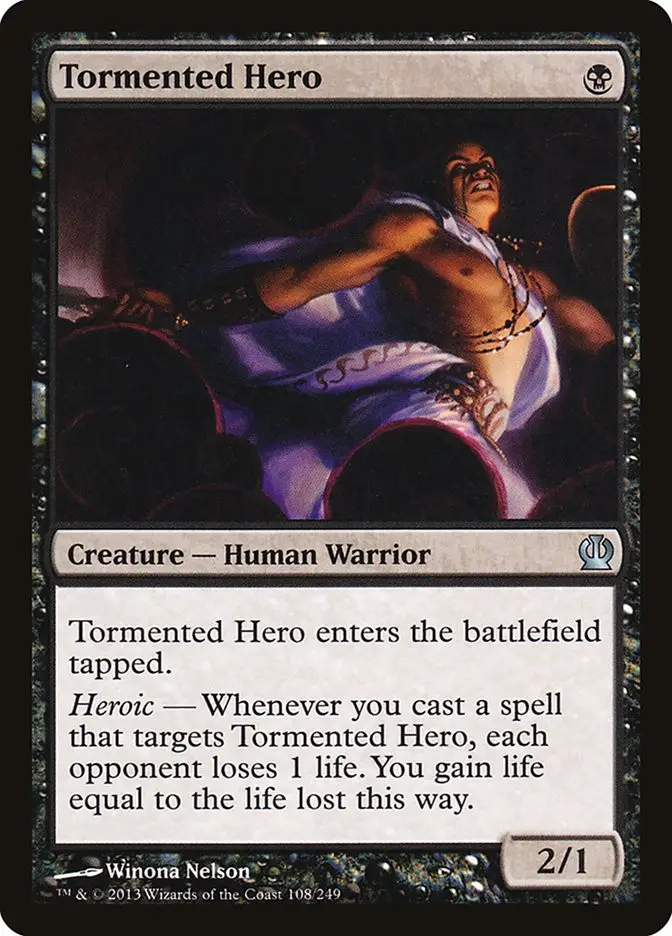 Tormented Hero • Creature — Human Warrior (Theros) - MTG Assist