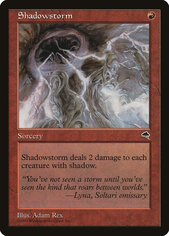 Shadowstorm • Sorcery (Tempest) - MTG Assist