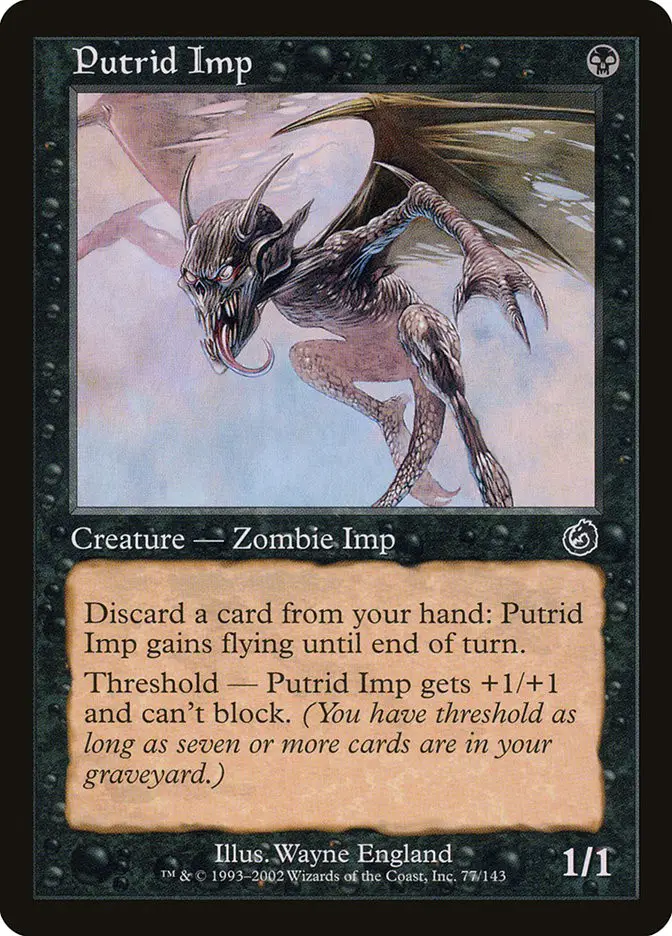 Putrid Imp • Creature — Zombie Imp (Torment) - MTG Assist