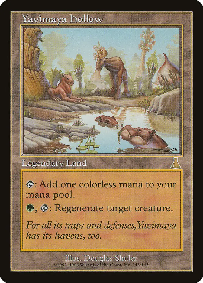 Yavimaya Hollow • Legendary Land (Urza's Destiny) - MTG Assist