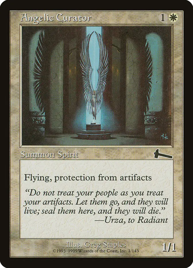 Angelic Curator • Creature — Angel Spirit (Urza's Legacy) - MTG Assist
