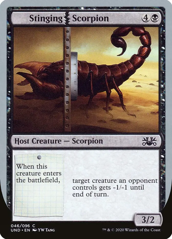 Stinging Scorpion • Host Creature — Scorpion (Unsanctioned) - MTG Assist