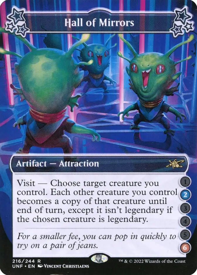 Hall of Mirrors • Artifact — Attraction (Unfinity) - MTG Assist