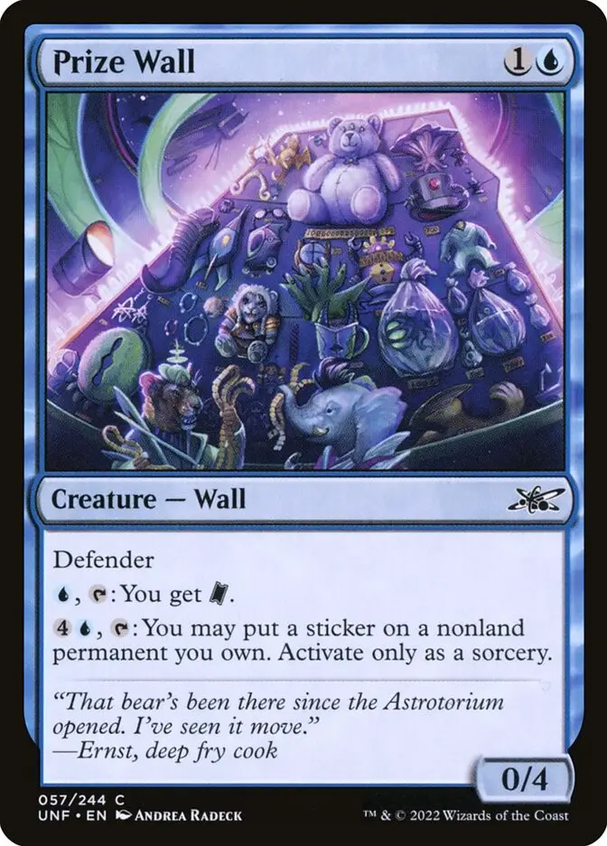 Prize Wall • Creature — Wall (Unfinity) - MTG Assist
