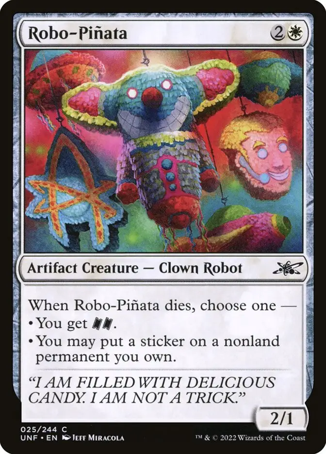 Robo-Piñata • Artifact Creature — Clown Robot (Unfinity) - MTG Assist