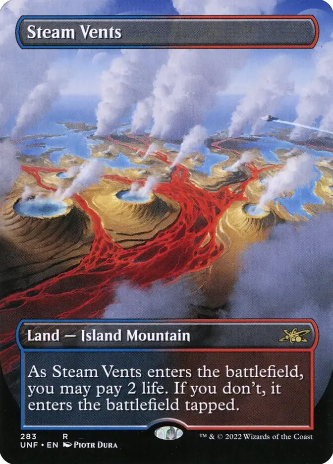 Steam Vents • Land — Island Mountain (Unfinity) - MTG Assist