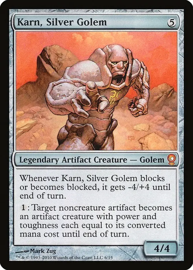 Karn, Silver Golem • Legendary Artifact Creature — Golem (From the ...