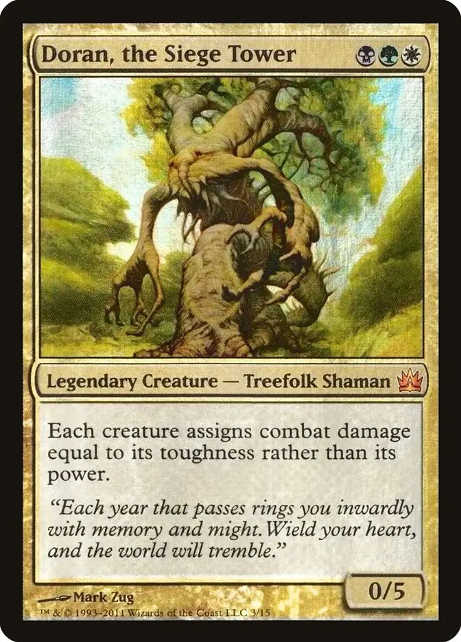 Doran, the Siege Tower • Legendary Creature — Treefolk Shaman (From the ...