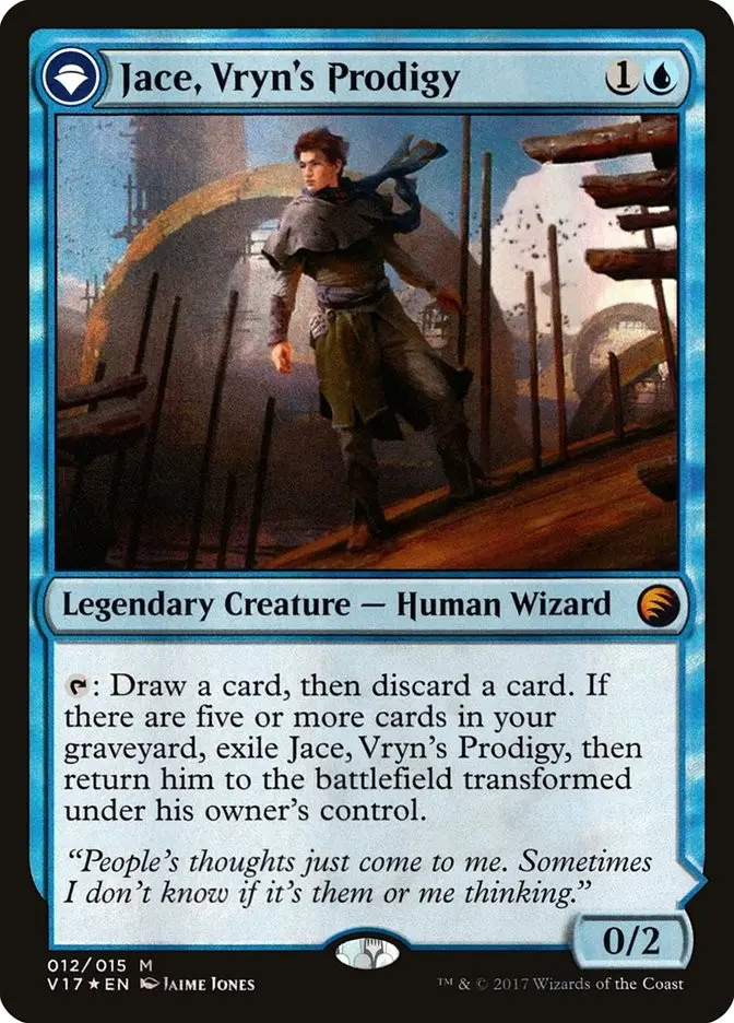 Jace, Vryn's Prodigy // Jace, Telepath Unbound • Legendary Creature ...