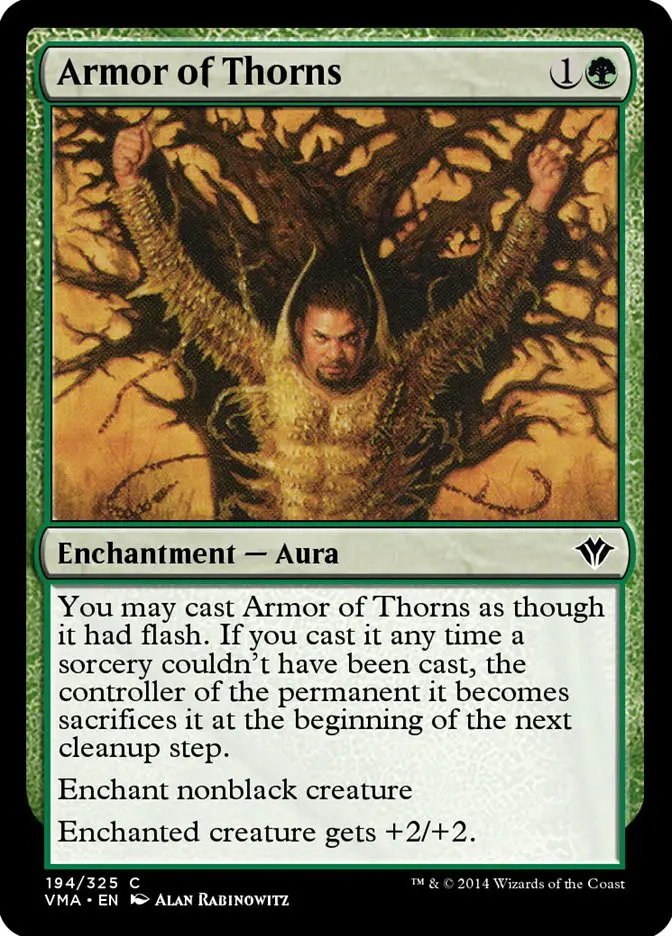 Armor of Thorns • Enchantment — Aura (Vintage Masters) - MTG Assist