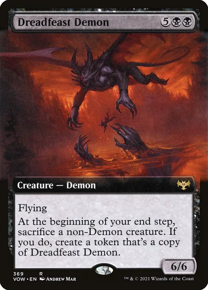 Dreadfeast Demon • Creature — Demon (Innistrad: Crimson Vow) - MTG Assist