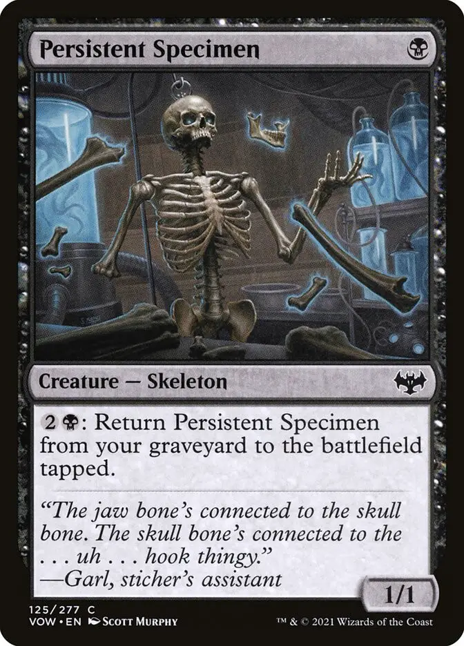 Persistent Specimen • Creature — Skeleton (Innistrad: Crimson Vow ...