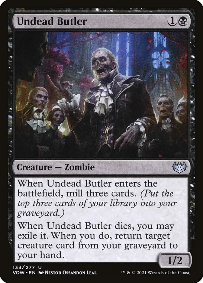Undead Butler • Creature — Zombie (Innistrad: Crimson Vow) - MTG Assist