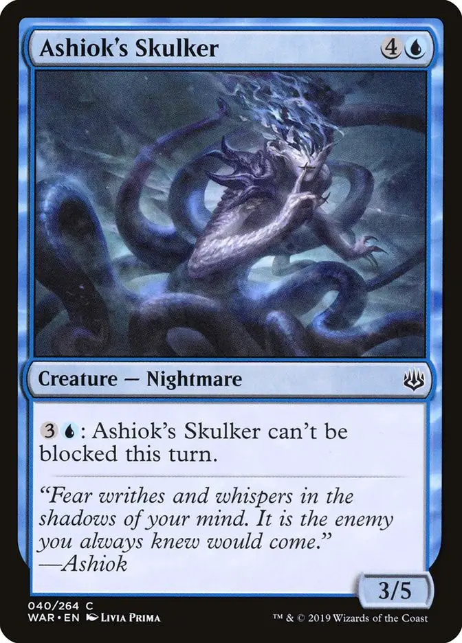 Ashiok's Skulker • Creature — Nightmare (War of the Spark) - MTG Assist