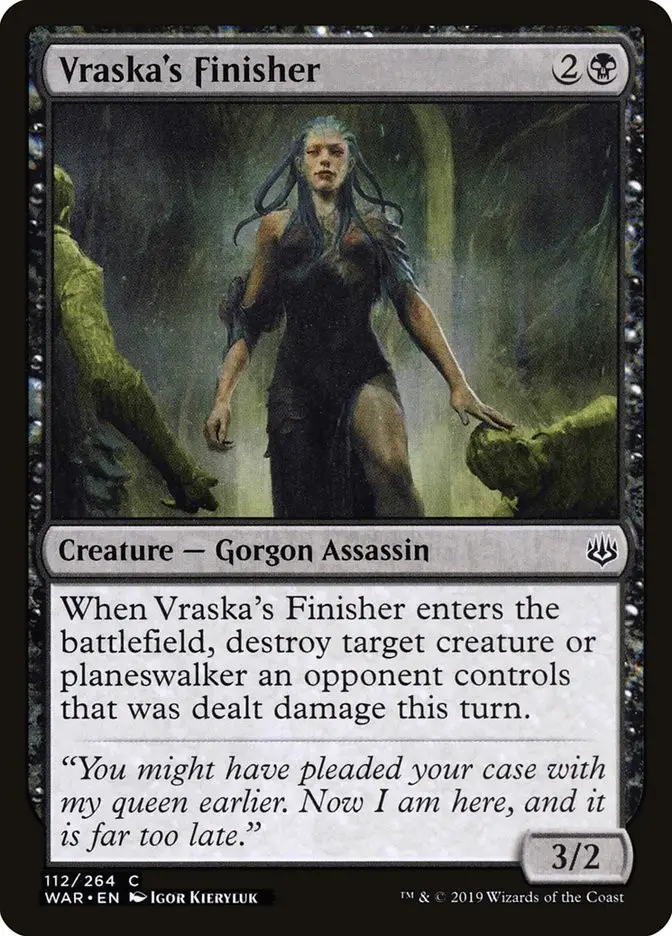 Vraska's Finisher • Creature — Gorgon Assassin (War of the Spark) - MTG ...