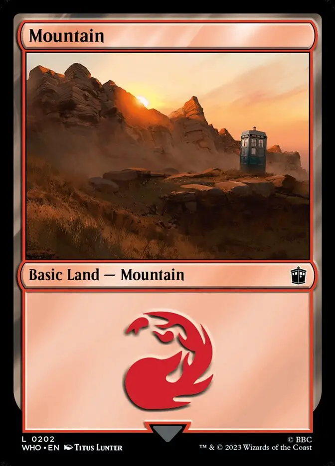 Mountain • Basic Land — Mountain (Doctor Who) - MTG Assist
