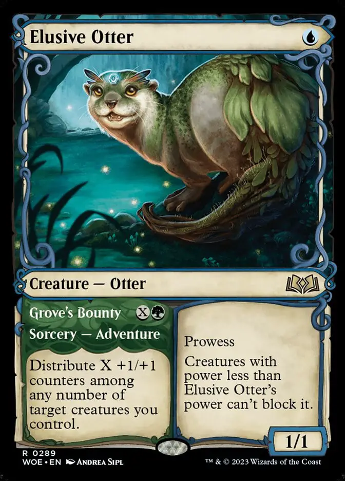 Elusive Otter // Grove's Bounty • Creature — Otter // Sorcery ...