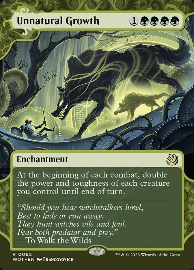Unnatural Growth • Enchantment (Wilds of Eldraine: Enchanting Tales ...