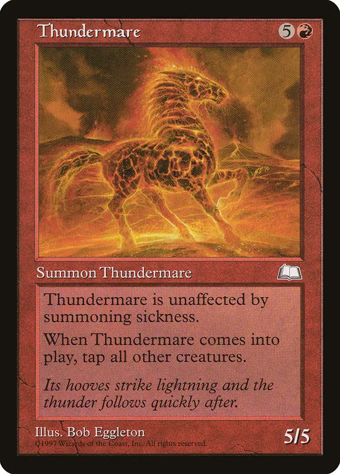 Thundermare • Creature — Elemental Horse (Weatherlight) - MTG Assist