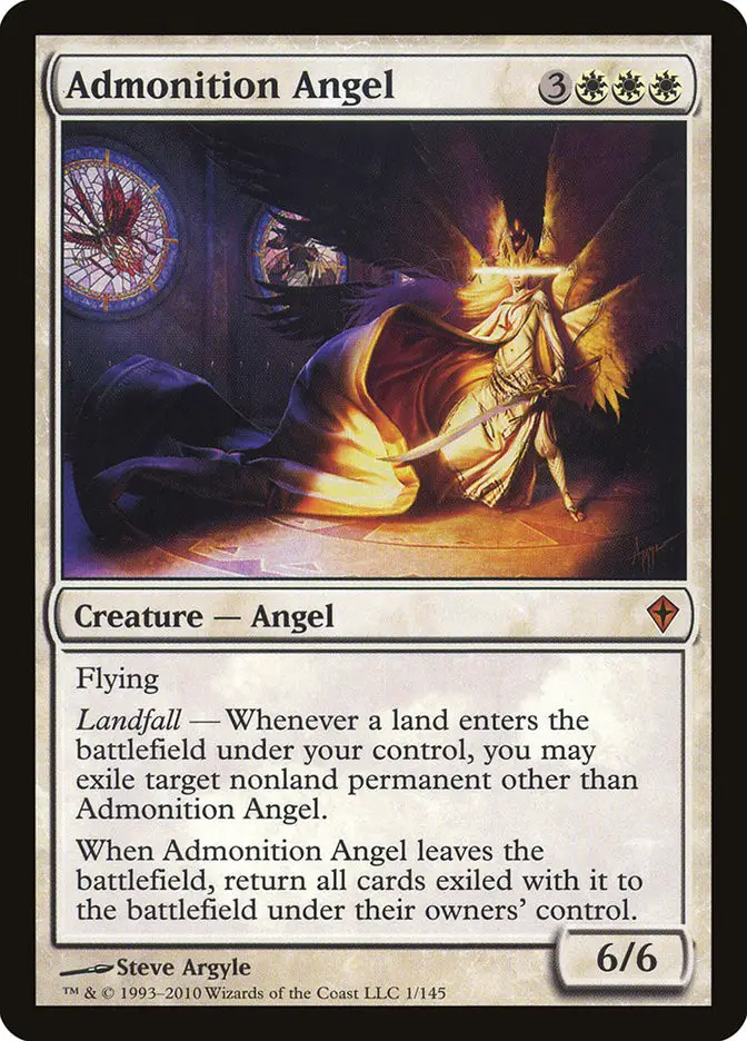 Admonition Angel • Creature — Angel (Worldwake) - MTG Assist
