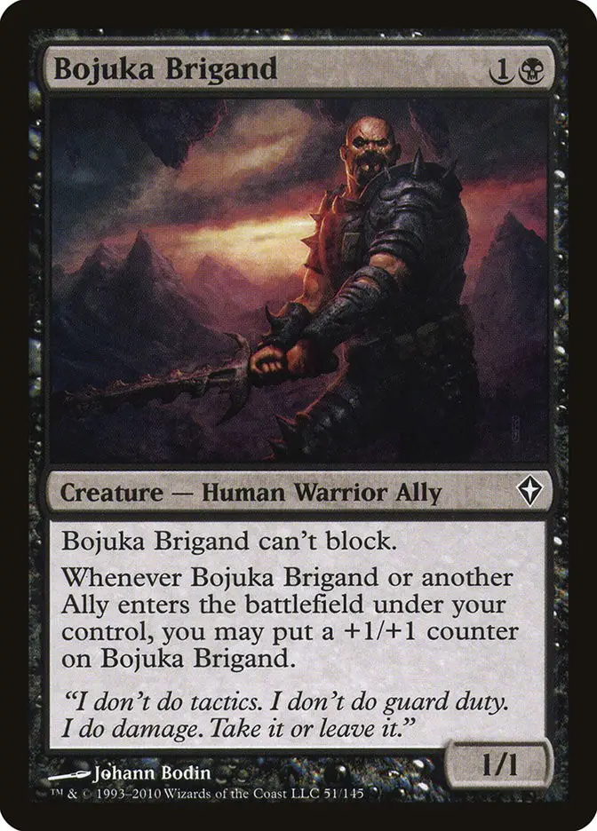 Bojuka Brigand • Creature — Human Warrior Ally (Worldwake) - MTG Assist