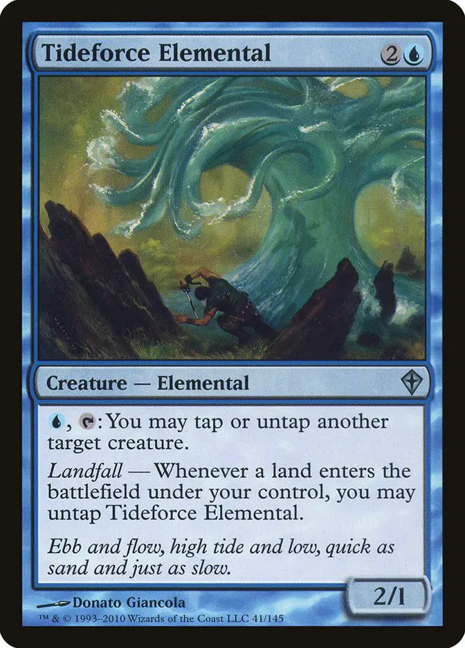 Tideforce Elemental • Creature — Elemental (Worldwake) - MTG Assist