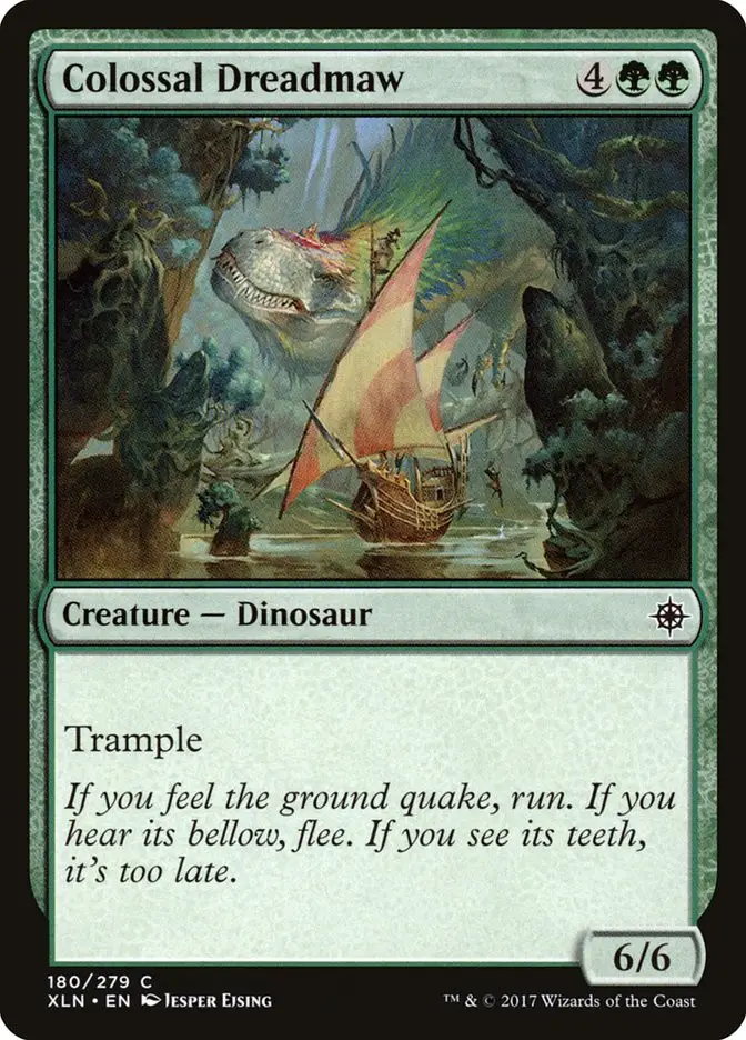 Colossal Dreadmaw • Creature — Dinosaur (Ixalan) - MTG Assist