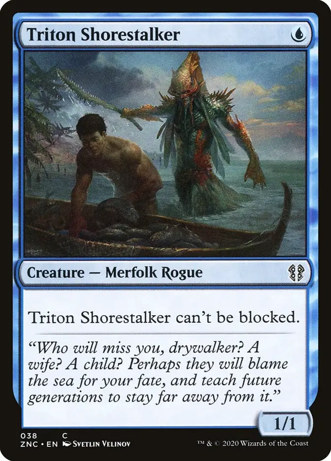 Triton Shorestalker • Creature — Merfolk Rogue (Zendikar Rising ...